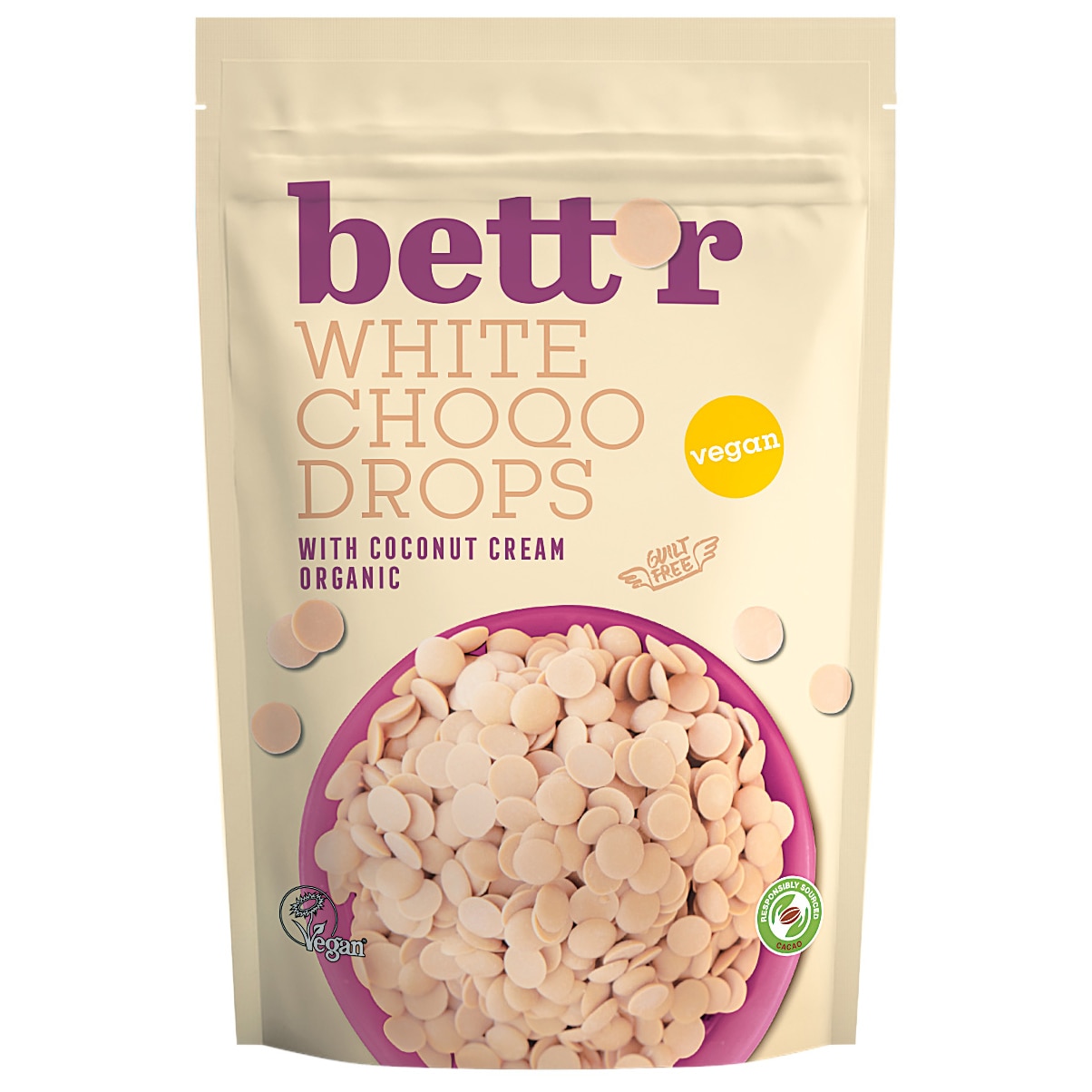 Bio White choqo drops BETT'r, 200gr - eMAG.ro