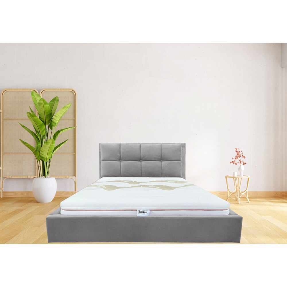 Pat Tapitat Rabatabil cu Lada Depozitare, 180x200 cm, BOLD, Dolce ...