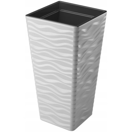 Ghiveci patrat, Form-plastic, 75cm, Gri - eMAG.ro