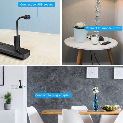 Camera Spion iUni W11, Wi-Fi, Vizualizare Full HD, Senzor de miscare ...