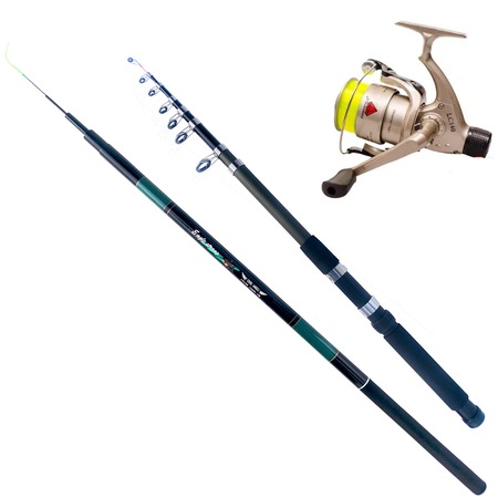 Set undita tronson scurt 6.3 m, lanseta Knight 3.6 m si mulineta LC140 ...