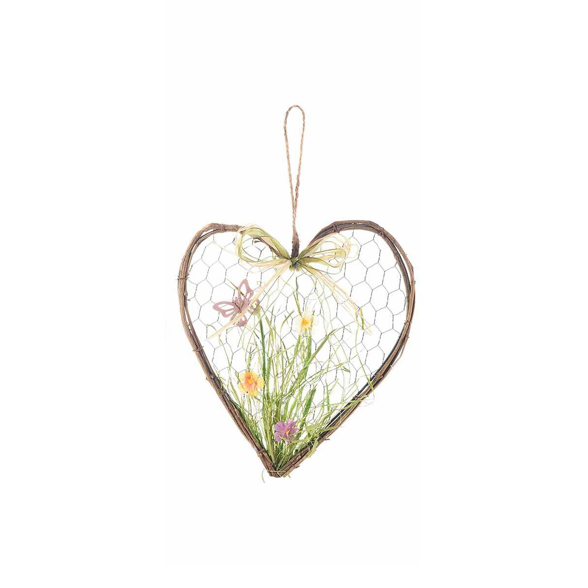 Decoratiune suspendabila model Inimioara 22x23 cm - eMAG.ro