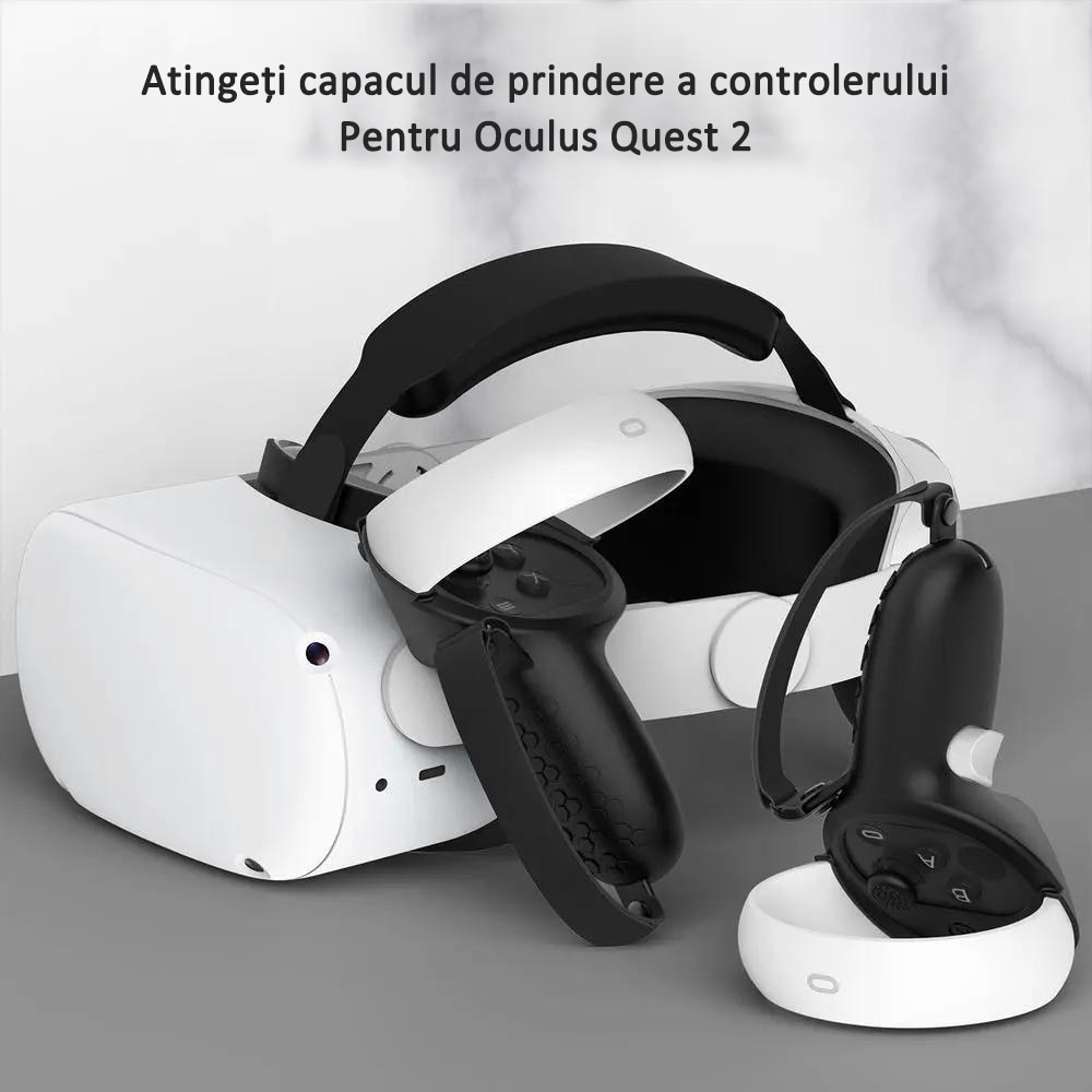 Комплект контролери Sundiguer, съвместими с Oculus Quest 2, Силиконов ...