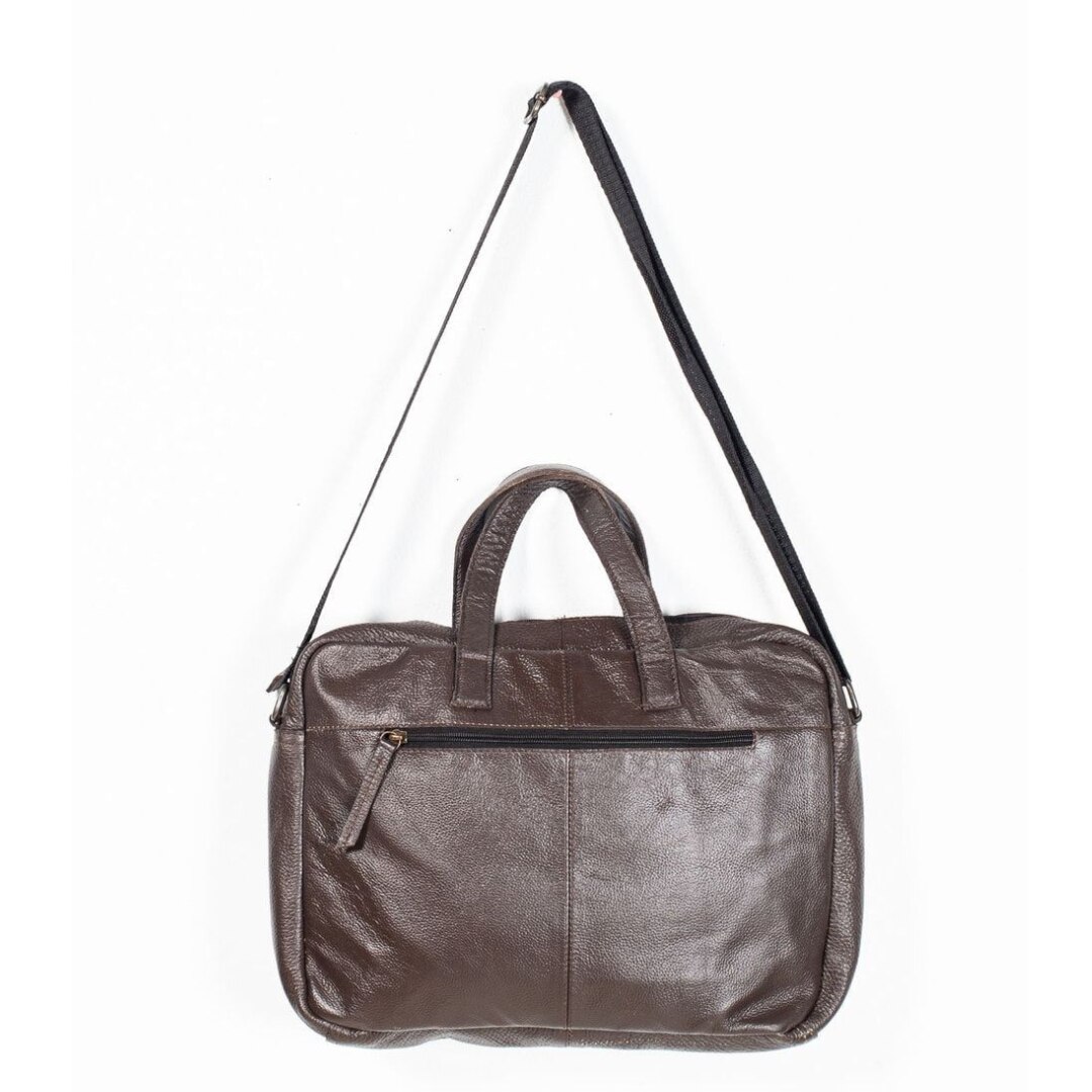 Geanta din piele naturala pentru laptop, 36x6x27 - eMAG.ro