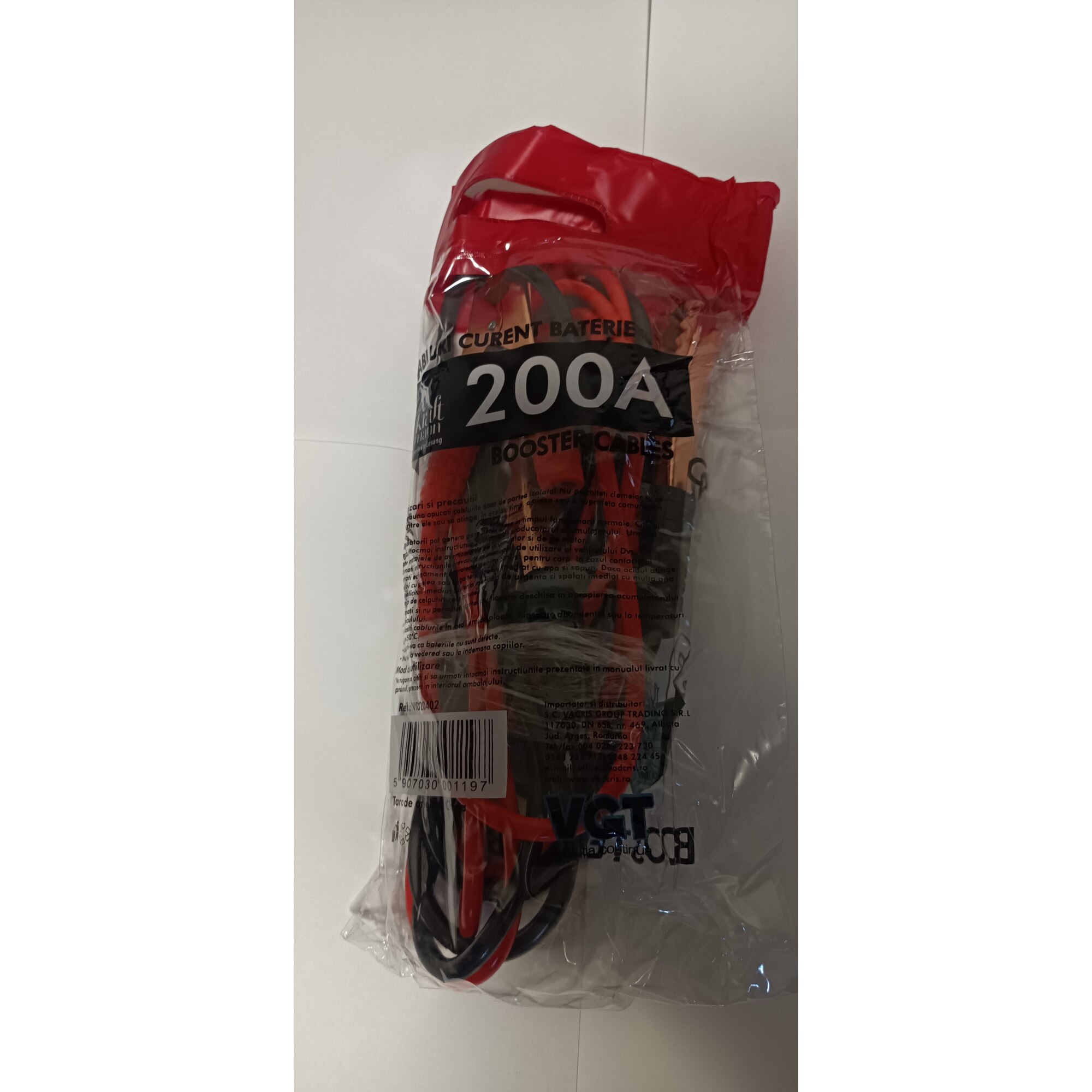 Cabluri auto baterie, profesionale KRAFTMANN 200 A - eMAG.ro