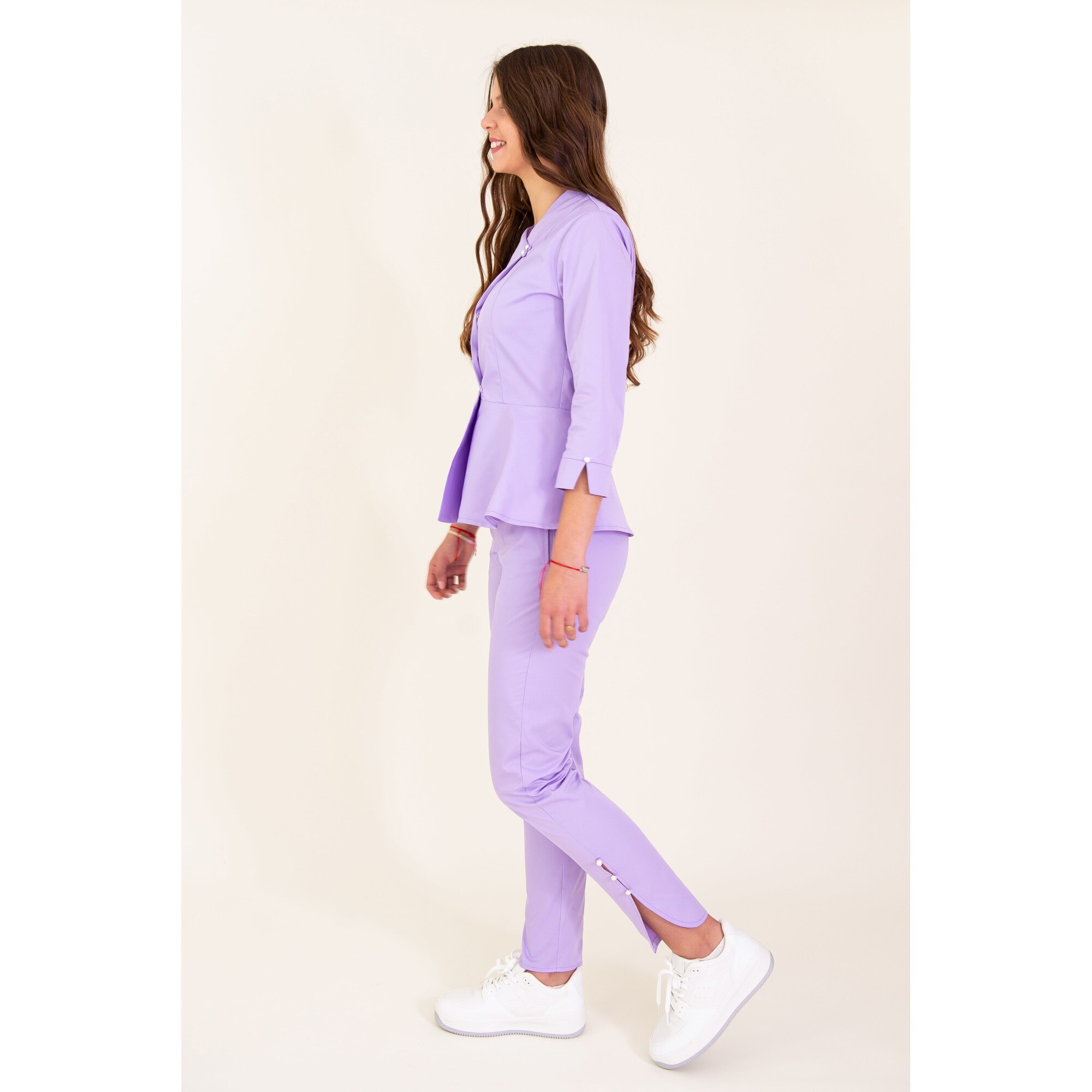 Costum medical dama premium Bacillus à Gram, 25% ray 70% pes 5% sp ...