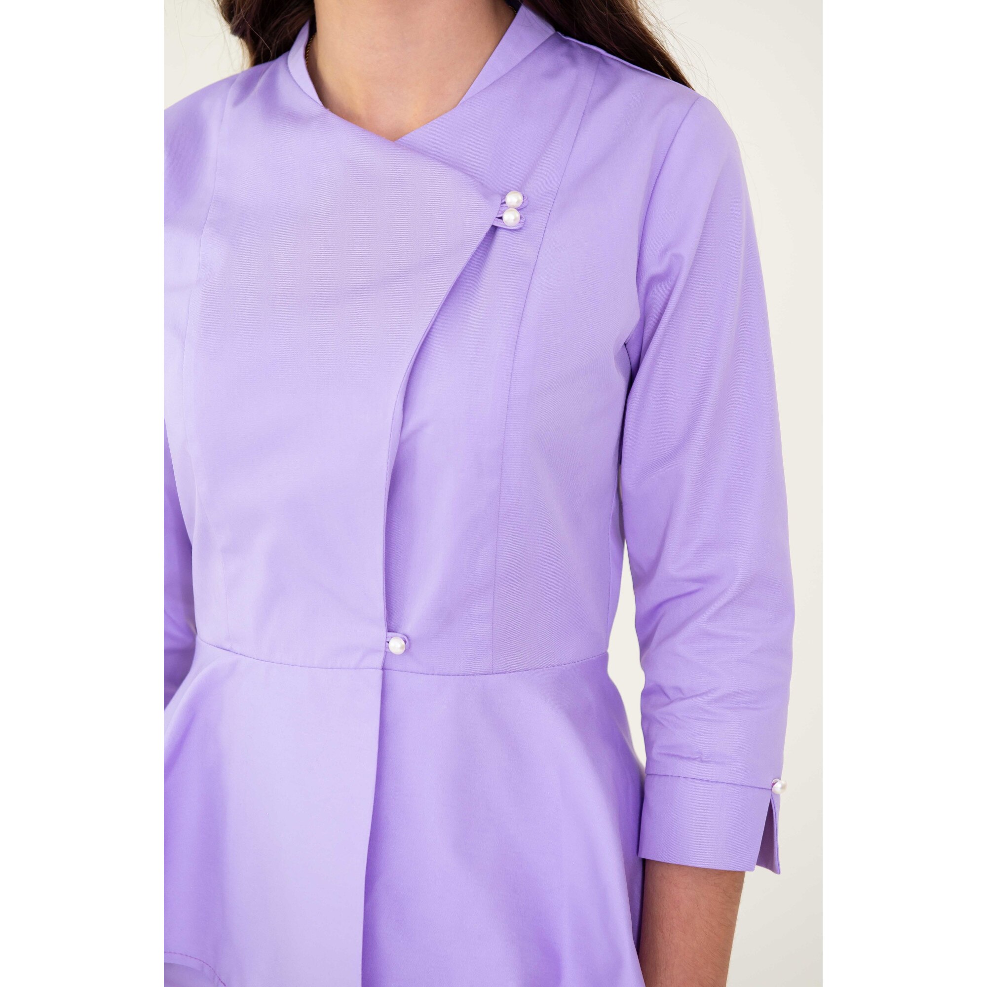 Costum medical dama premium Bacillus à Gram, 25% ray 70% pes 5% sp ...