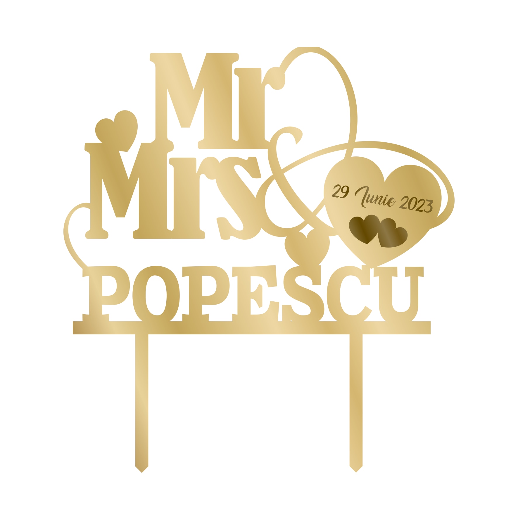 Topper tort Mr&Mrs personalizat cu nume, data nuntii gravata, Inedit ...