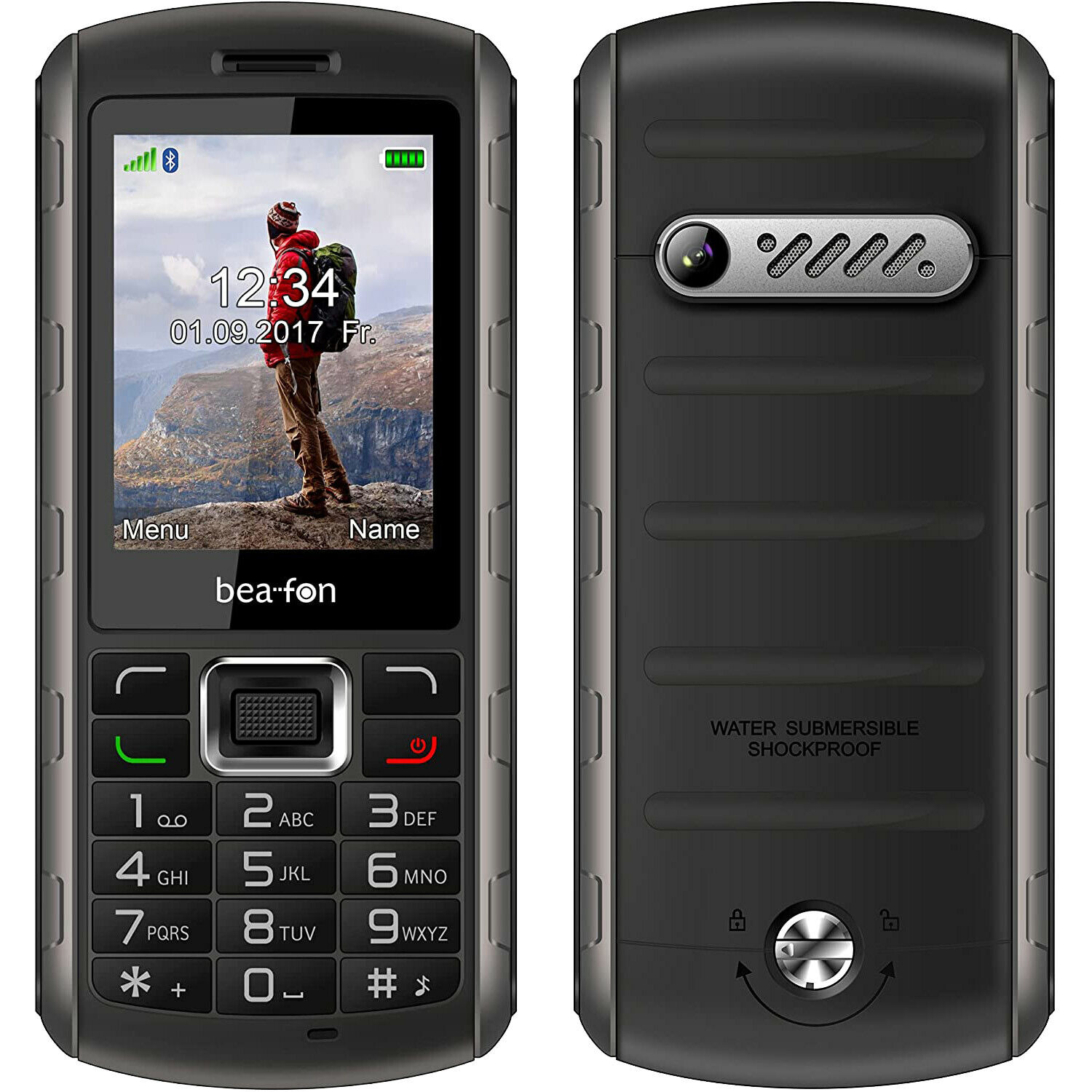 Mobiltelefon, Beafon, AL560, 2G, fekete, 0,5 MB, egy sim - eMAG.hu