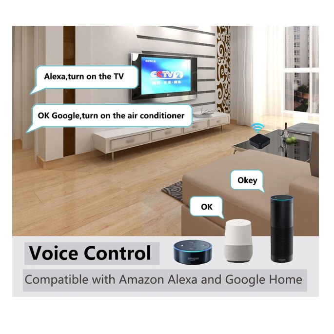 Telecomanda universala cu infrarosu, Model S06, Alexa/Google Home ...