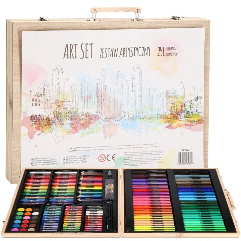Set pictura pentru copii, Lemn, 3 ani+, 251 piese, Multicolor - eMAG.ro