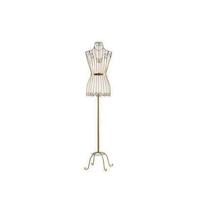 Cuier din metal, model Manechin, auriu, 42 x 162 x 42 cm - eMAG.ro