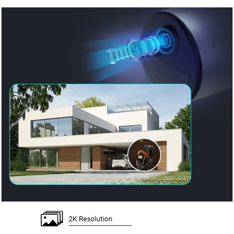 Камера за наблюдение Ezviz EB3 2K Standalone Smart Home Battery Wi-Fi ...