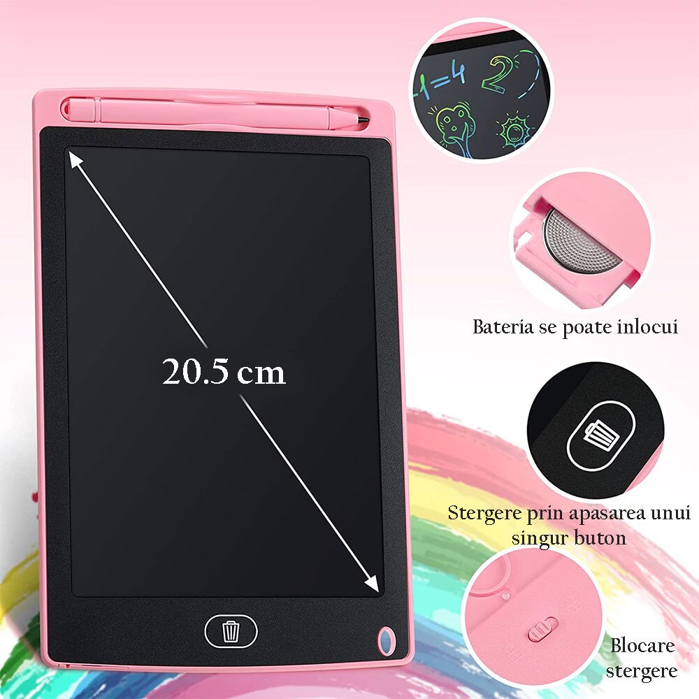 Tableta Grafica 8.5 Inch SIKS, Ideala pentru Note, Schite si Mesaje ...