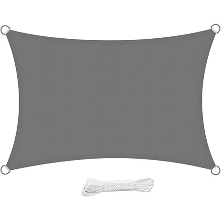 Panza pentru umbrela de exterior, Textil, 4 x 4 m, Gri - eMAG.ro