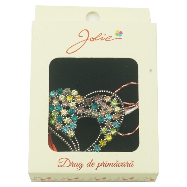 Set 50 brose Multicolore Model Inima impachetate in cutie - eMAG.ro