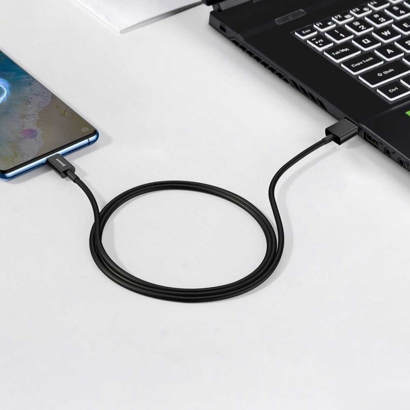 Кабел за захранване и данни Baseus Superior Fast Charging Usb To Micro Usb 2a 2m Черен Emag Bg
