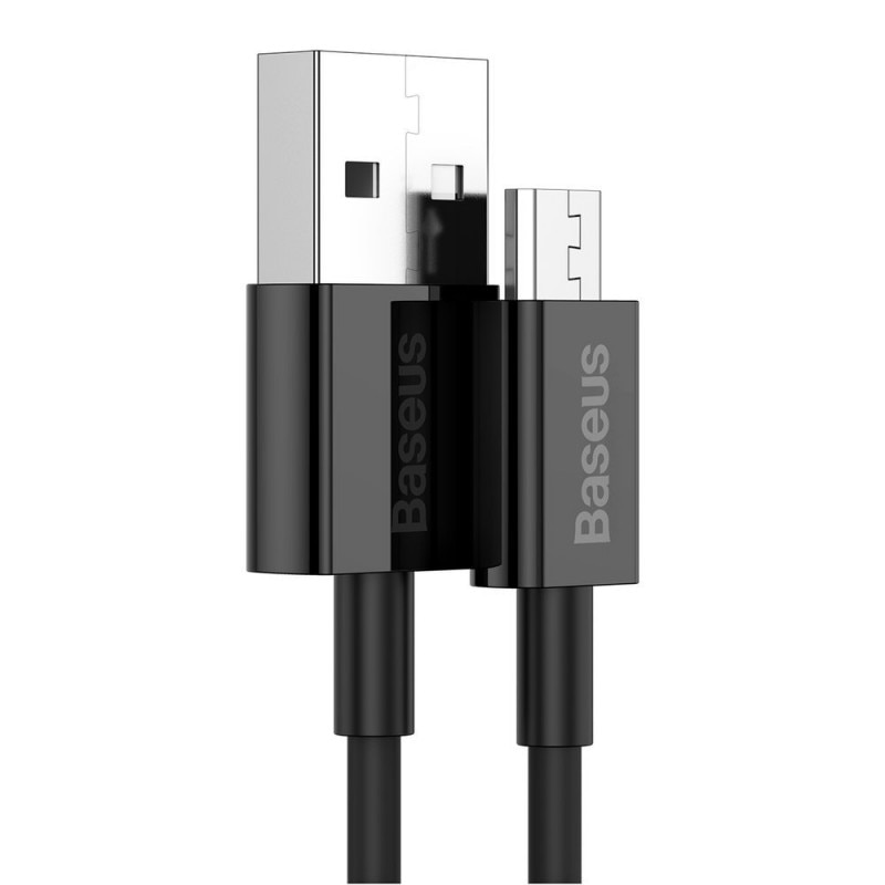Кабел за захранване и данни Baseus Superior Fast Charging Usb To Micro Usb 2a 2m Черен Emag Bg
