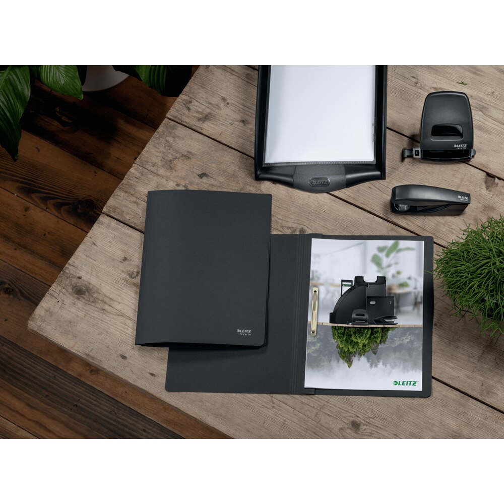 Leitz Recycle karton gyorsfűző, A4, karbonsemleges, fekete - eMAG.hu