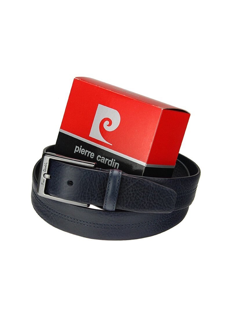 Cureaua barbati, Pierre Cardin, Piele, 125 cm, Negru - eMAG.ro