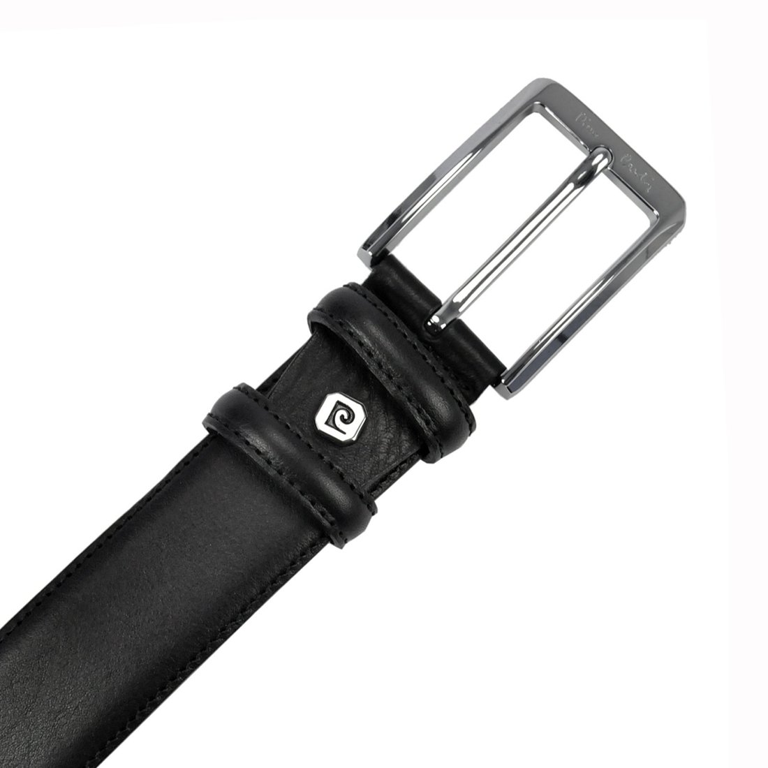 Cureaua barbati, Pierre Cardin, Piele, 125 cm, Negru - eMAG.ro