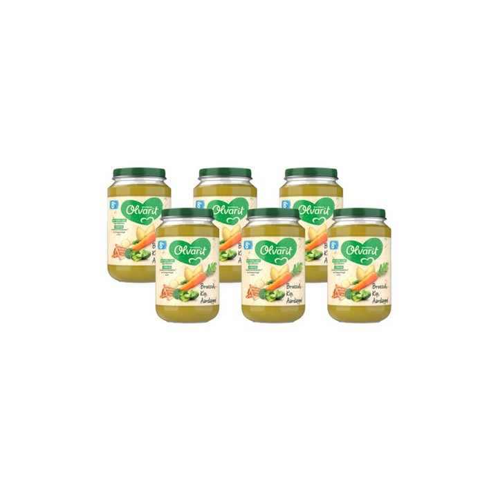 Pachet, mancare bebelusi, Pui, Broccoli, Cartof, 8+ luni, 200 g x 6 ...
