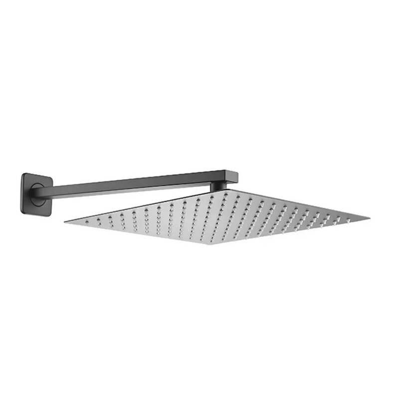 Set dus incastrat 3 in 1 AQUAROO seria Optim, cadru patrat 20 cm SUS ...