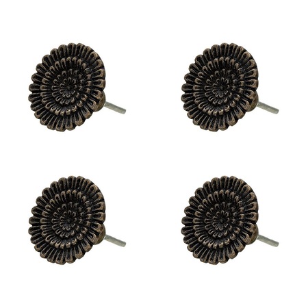 Set 4 butoni mobilier din fier maro negru 5x3 cm - eMAG.ro
