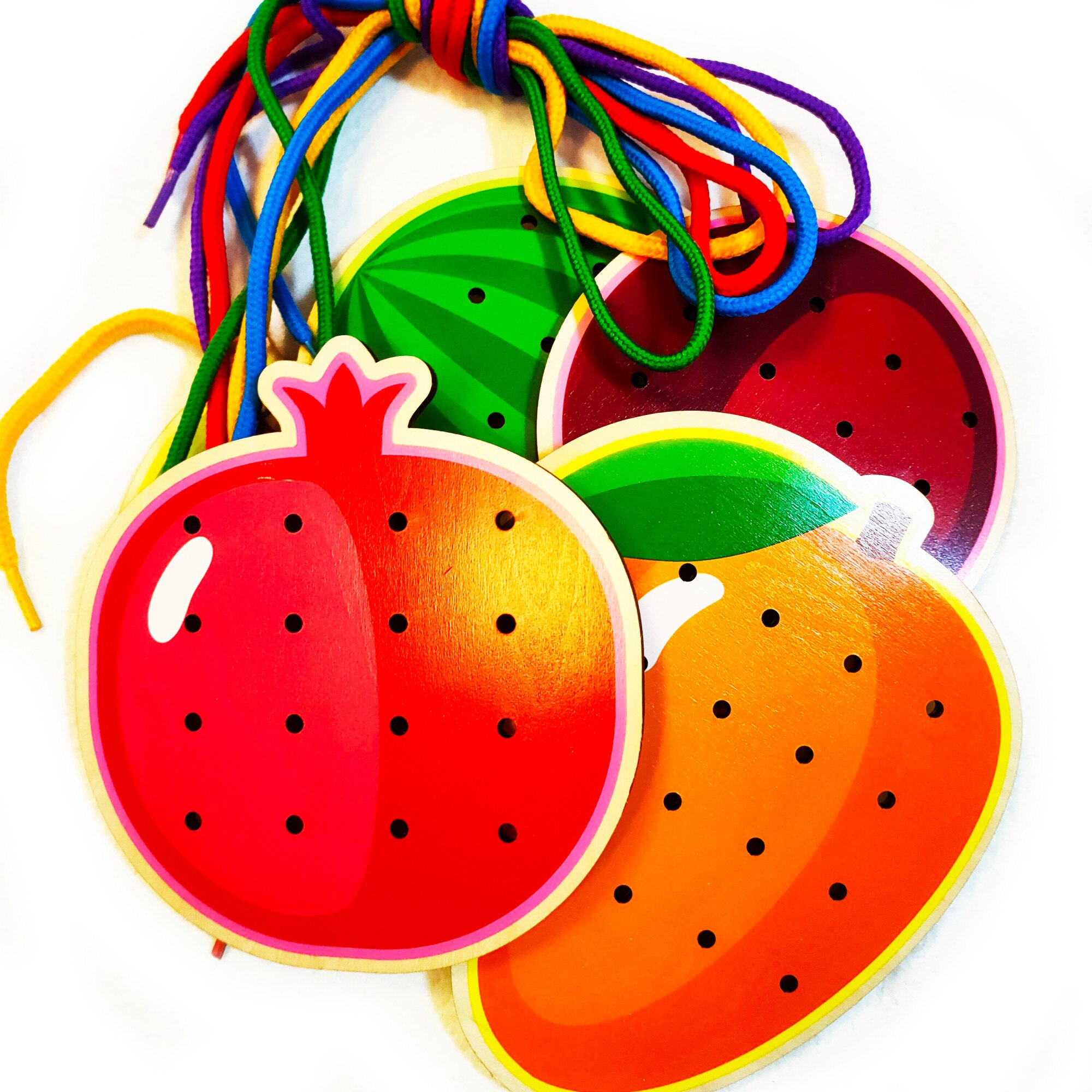 Fa Montessori játék, Spinning Fruits - eMAG.hu