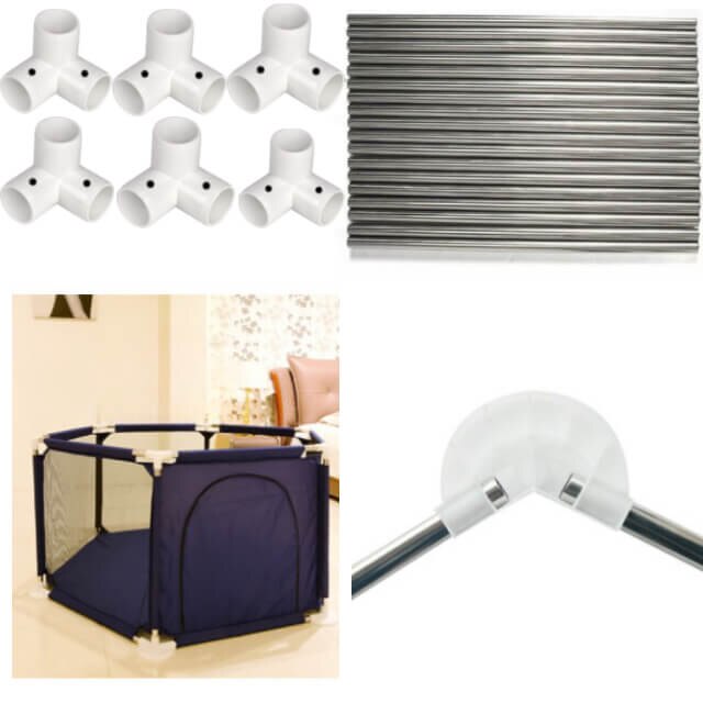 Spatiu de joaca tarc bebe, hexagonal, Empria, Albastru - eMAG.ro