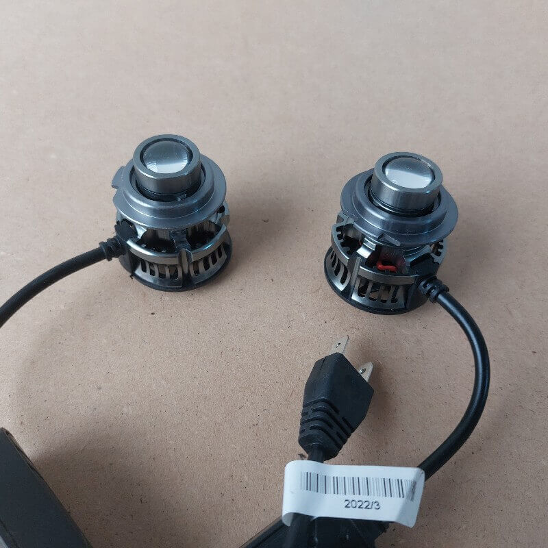 Set 2 becuri LED H7, laser LED, 100W, lumina alb-rece, 5200 lumeni ...