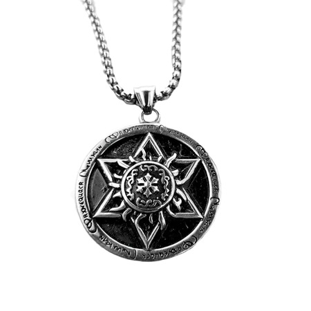 Lant cu pandantiv antic egiptean, Zeul Razboiului Horus, unisex ...