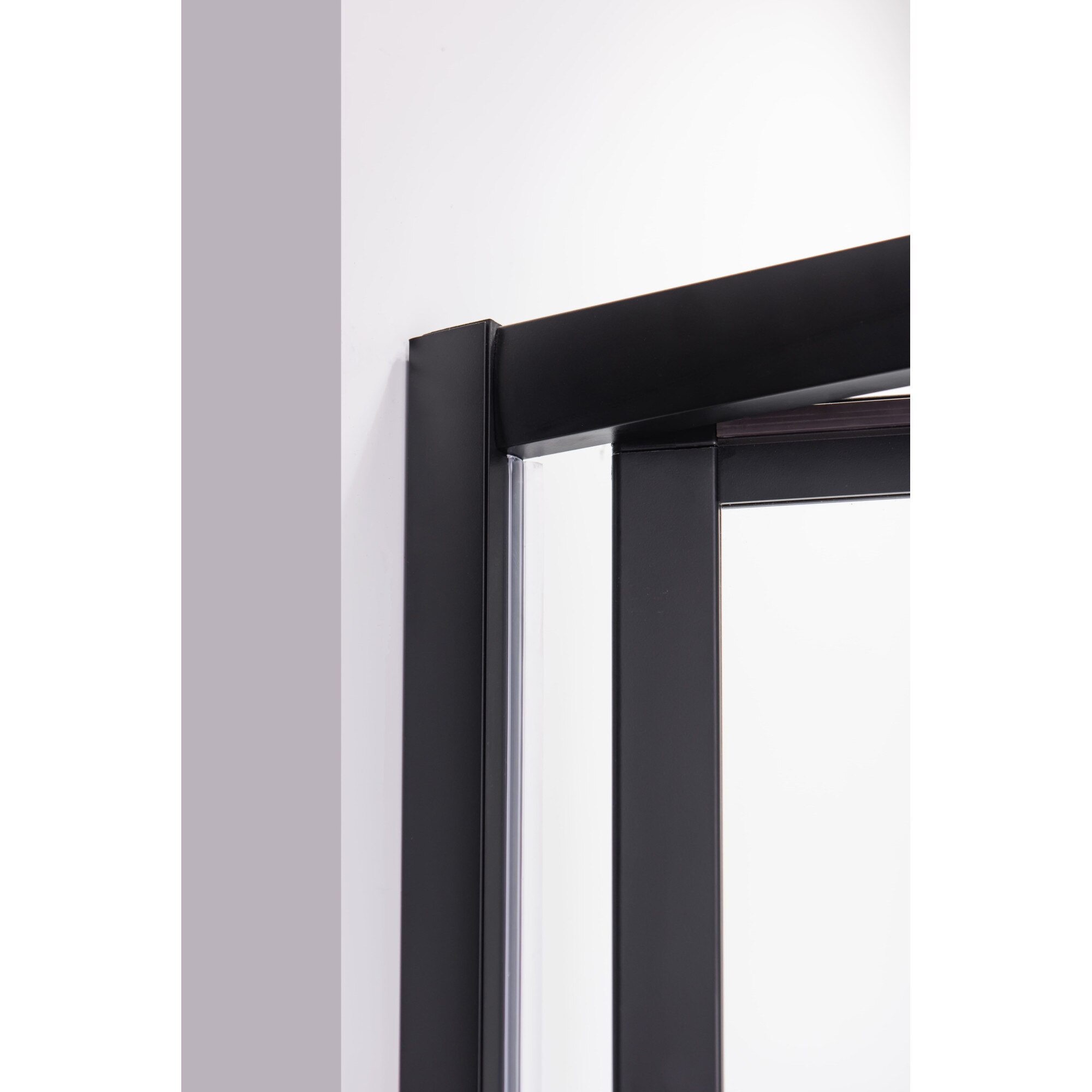 Usa de nisa pliabila cu profil negru de aluminiu, 1 m - eMAG.ro