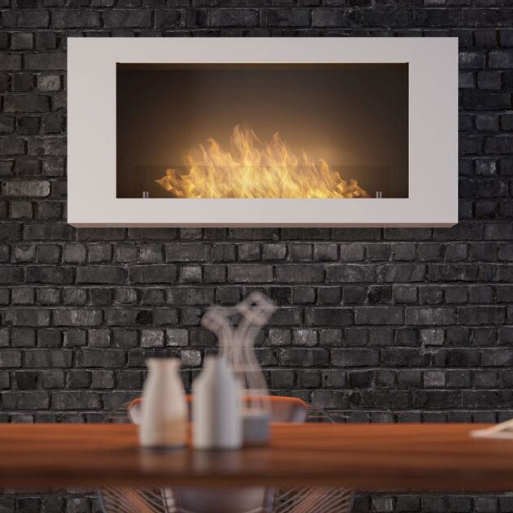 Semineu cu Bioetanol Murall 1200 by InFire, Incastrabil / De perete ...