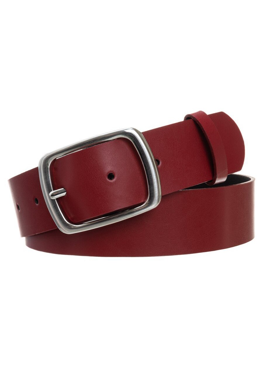 Curea dama, 4U Cavaldi, Piele naturala, 100cm, Visiniu - eMAG.ro