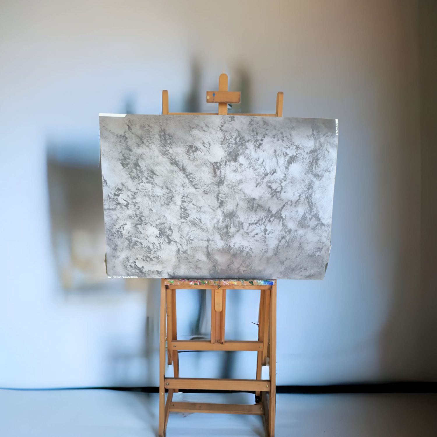 Декоративна боя YaYa Color, С течни кристали, 1 литър, Сребрист, Водна ...