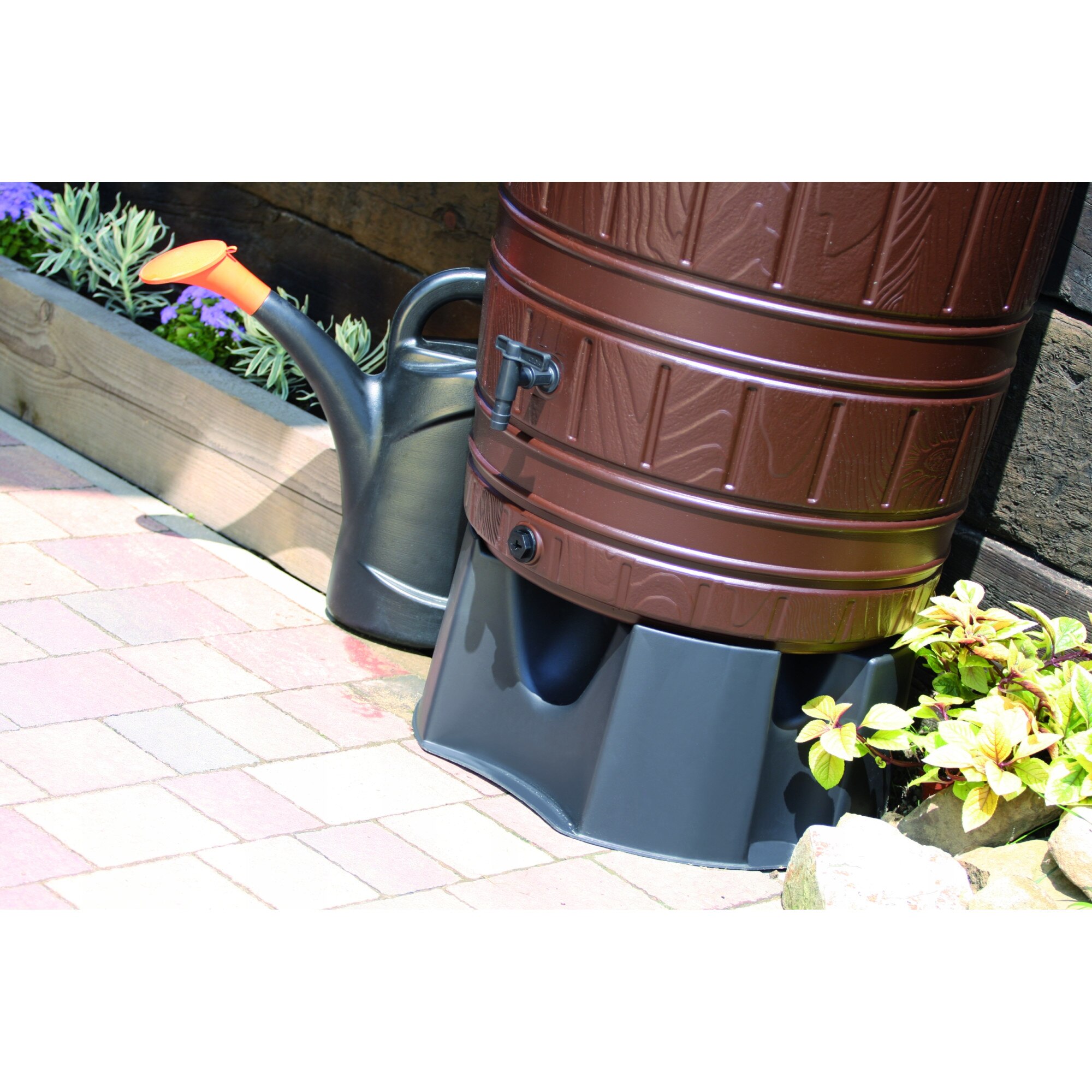 Baza pentru butoi, Prosperplast, Plastic, Negru - eMAG.ro