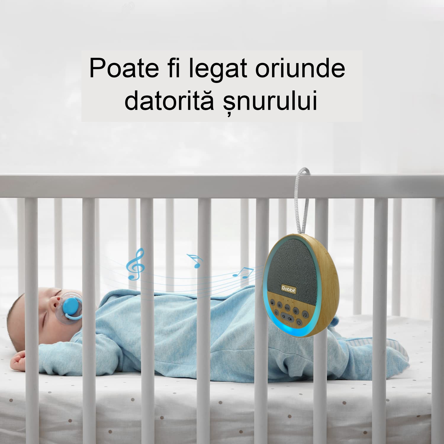 Dispozitiv Sunete Albe Bobbit® White Noise pentru bebelusi, copii si ...