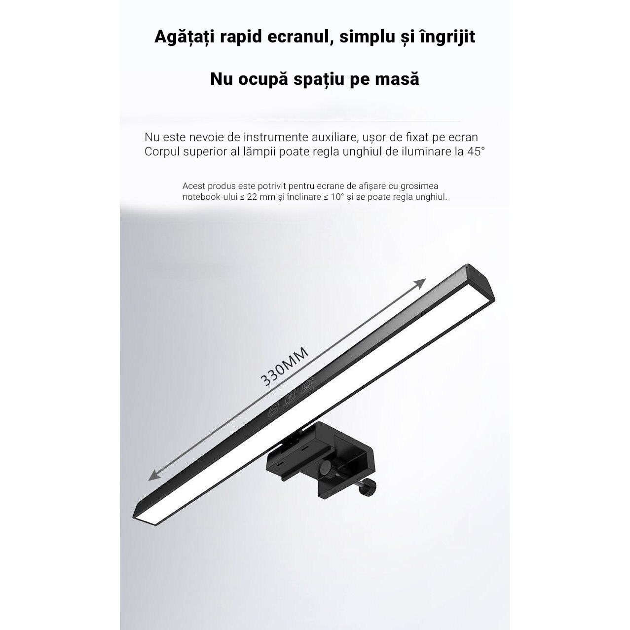 Lampa LED pentru monitor, Model nou, Super performant, 5W, 120 Lumeni ...