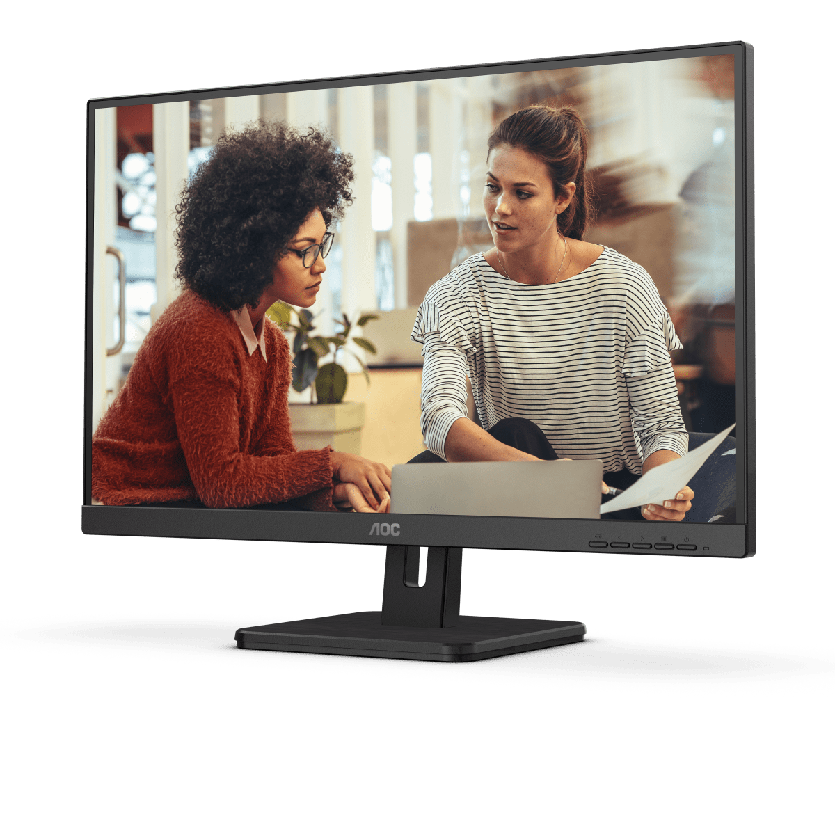 Монитор AOC VA 23.8", FullHD, 75Hz, DisplayPort, 24E3UM, черен - eMAG.bg