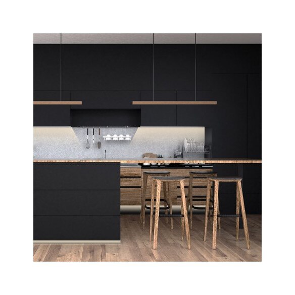 Profil led, DesignLight, Linem, 3 metri, Negru - eMAG.ro
