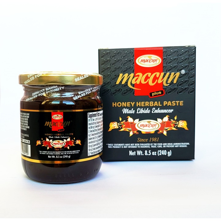 Afrodisiac Maccun Honey Herbal Paste borcan 240g 100% Natural + plic ...