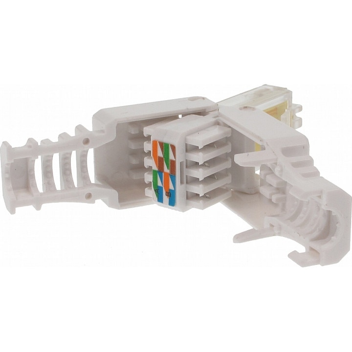 Mufa RJ45, Delta, PVC, 53 x 19 x 15 mm, Alb - eMAG.ro