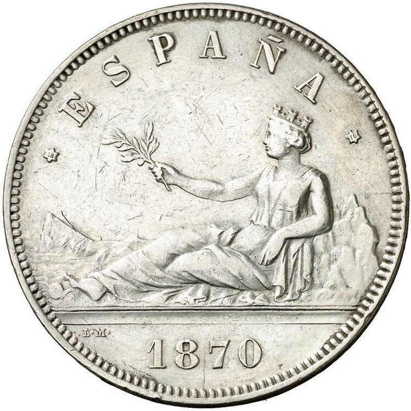 Moneda istorica din Argint 5 pesetas Spania - eMAG.ro