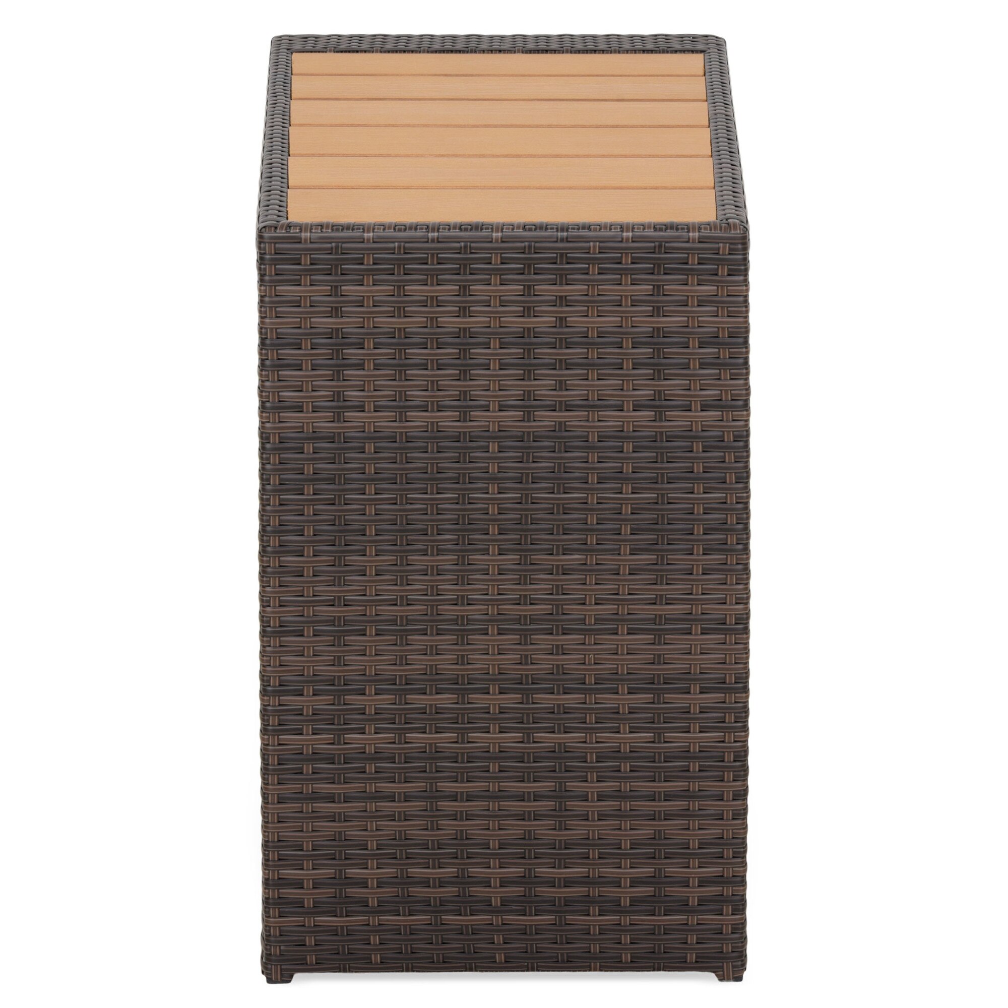 Masuta gradina/terasa, Maison Mex LEON, L 38/47 l 80 H 61cm, maro - eMAG.ro