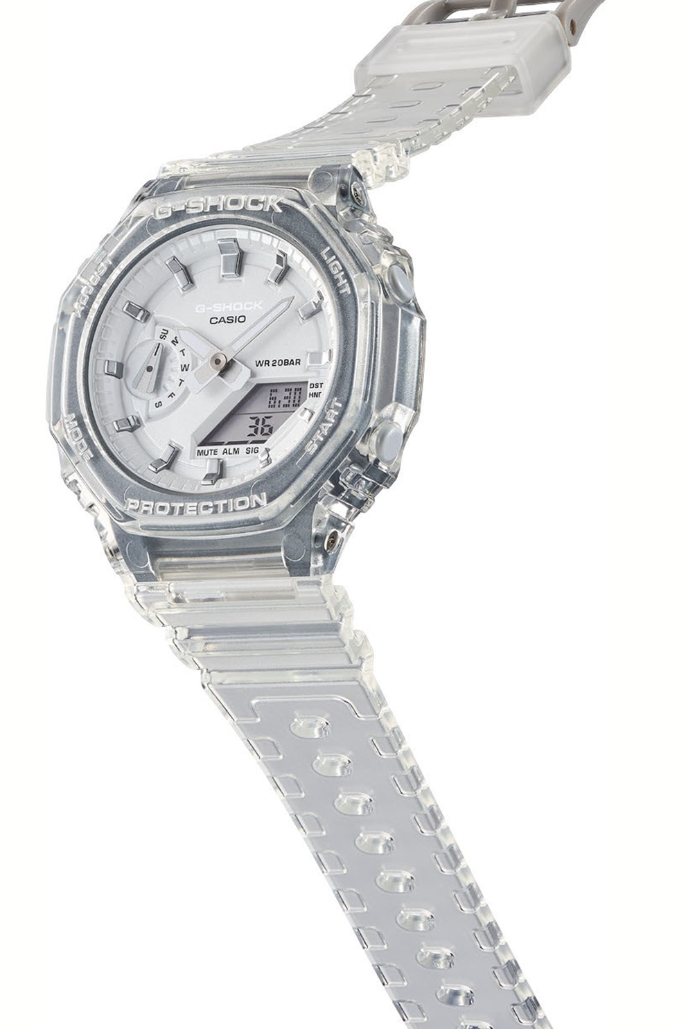 Casio, Ceas analog si digital G-SHOCK, Alb - eMAG.ro