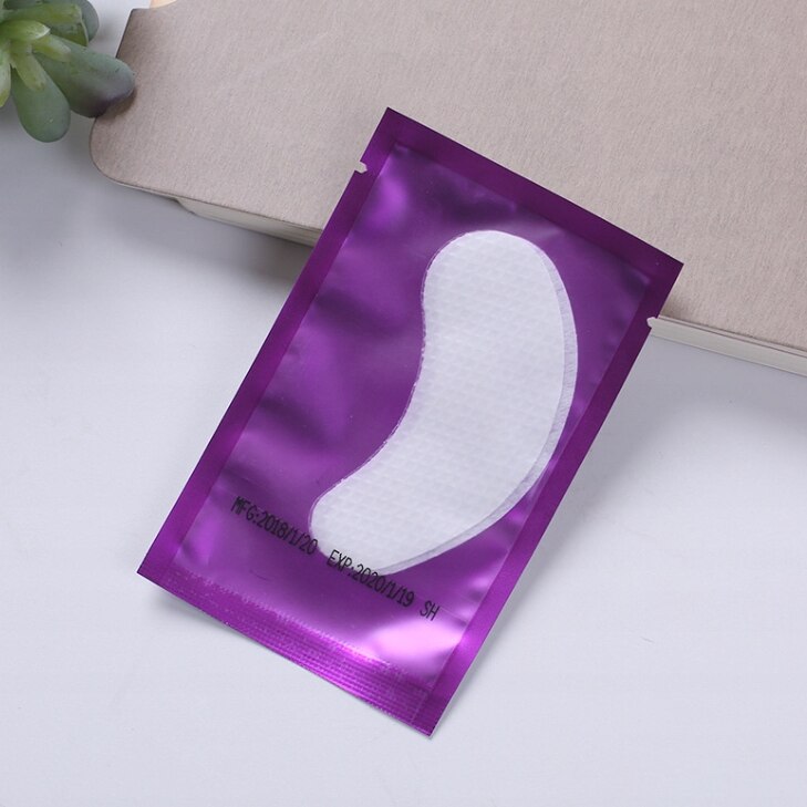 Set 100 bucati plasturi din hidrogel, extensii de gene, pentru ochi ...