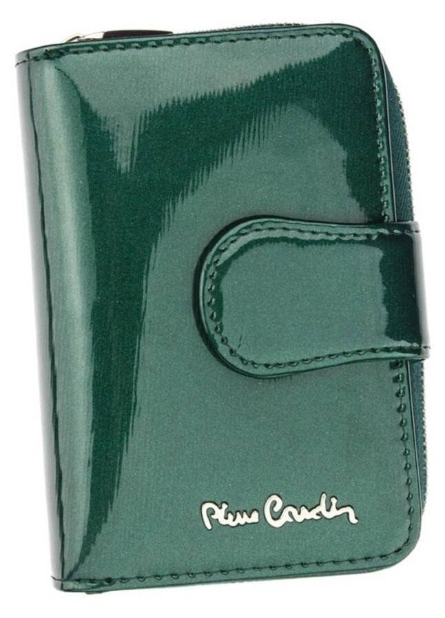 Portofel dama, Pierre Cardin, Piele naturala, Verde - eMAG.ro