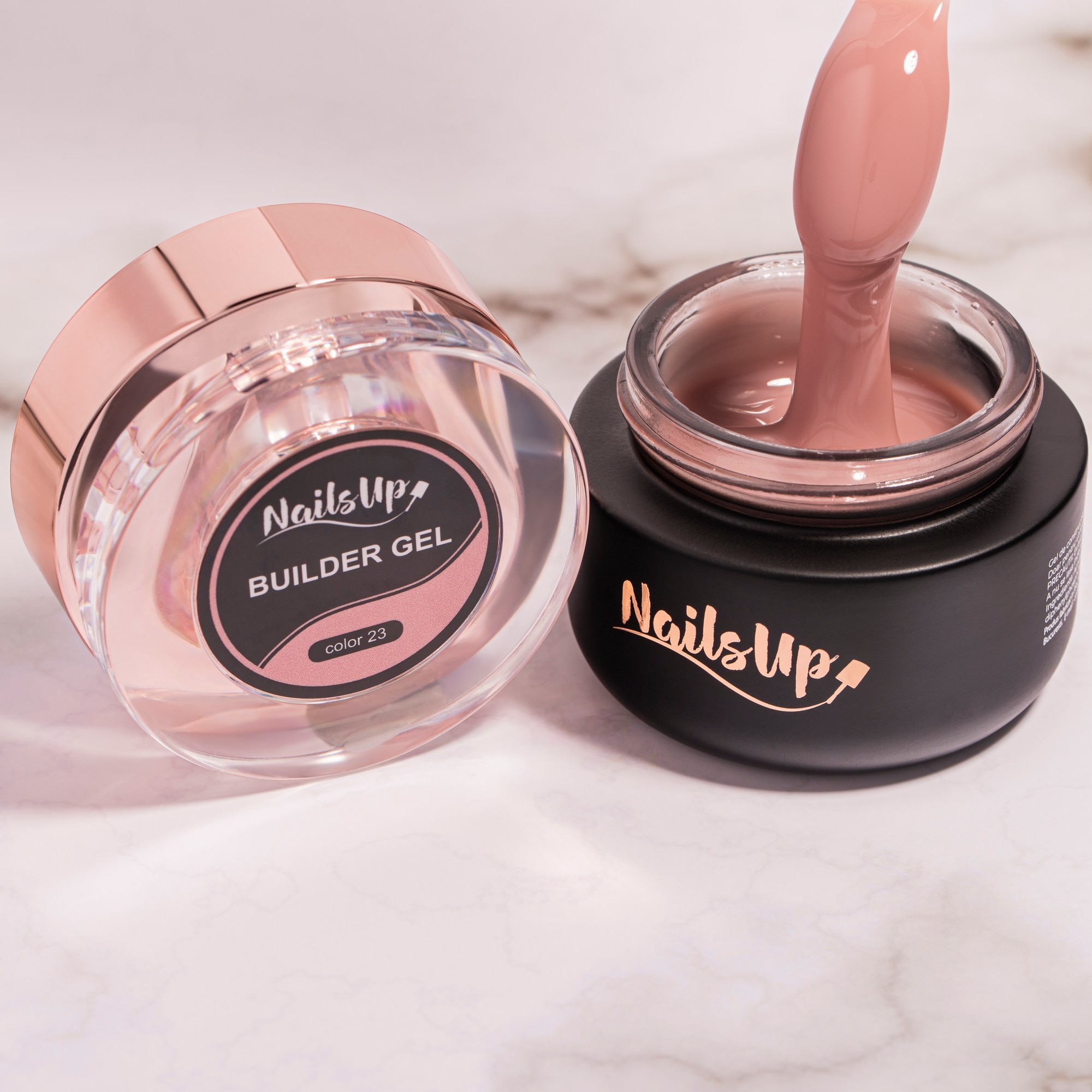 Gel Constructie Unghii Autonivelant NailsUp 50g - 23 Beige - eMAG.ro