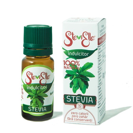 Indulcitor cu stevia SteviElle, 10ml, 100 de portii - eMAG.ro